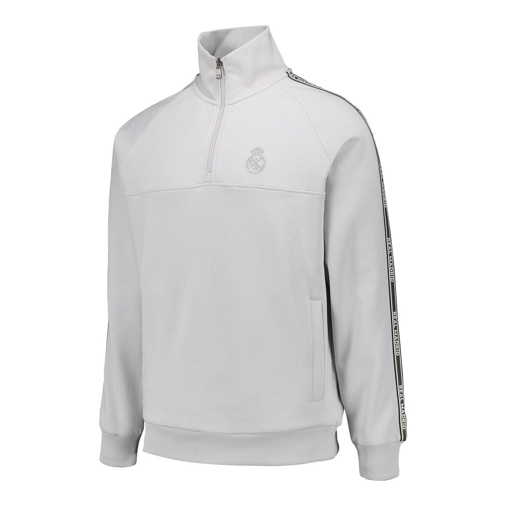 Mens Tape Zip Sweatshirt Grey – The Official Real Madrid CF Online Store