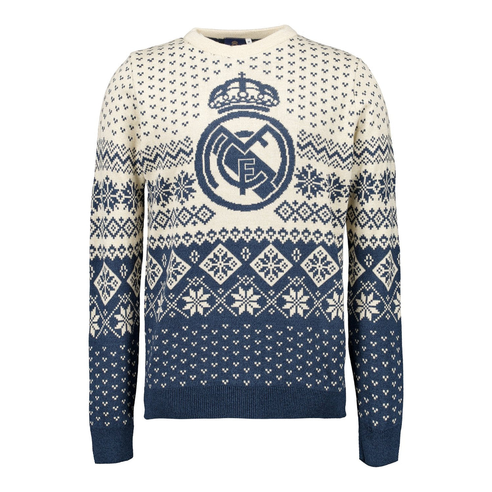 Mens Christmas Sweater Crest Stone – The Official Real Madrid CF Online ...
