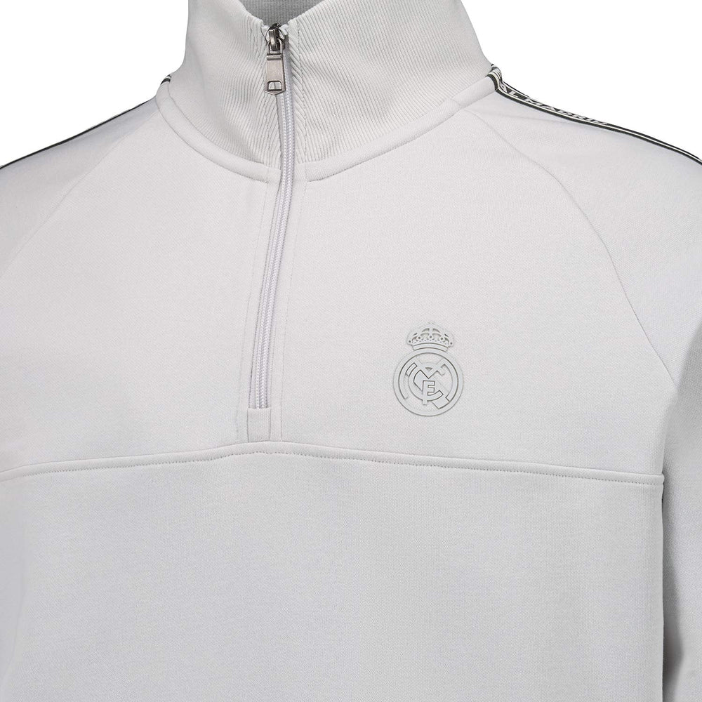 Mens Tape Zip Sweatshirt Grey – The Official Real Madrid CF Online Store